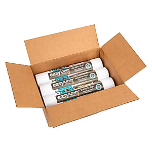 Duck Smooth Top Easy Liner Shelf Liner, 12 Inch x 10 Feet (6 Rolls), White