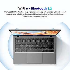 CHUWI Upgraded GemiBook XPro Intel N100 Laptop, 14.1'' Windows 11 Laptop Computer 8GB RAM 256GB SSD, 12th Gen Intel Alder Lake N100 (Up to 3.4GHz), 1920X1080 FHD Display, HDMI/WiFi 6/BT5.2/Webcam/38WH