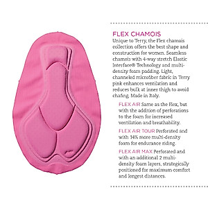 Terry Bike Shorts Women Padded, Long Haul Hi-Rise Cycling Shorts for Women High Waisted Compression Flex Air Max Chamois - Black | Charcoal, Medium