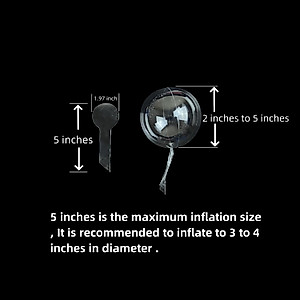 Small Clear Balloons, 100pcs Mini Bubble BoBo Balloons Latex Free Tiny Crystal Tranparent Balloons for Mermaid/Shark/Baby Shower/Under the Sea/Birthday Party Decor