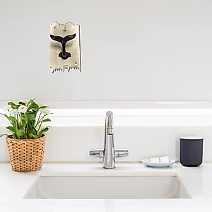 Needzo Cast Iron Nautical Whale Tail Towel Hook Holder on Wooden Board, Wall Mounted Hooks for Hanging Towels, Coats, and More, Rustic Coastal Bathroom Decor for Beach Houses, 7 Inches