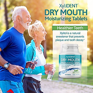 Nature's Stance XyliDENT Xylitol Tablets for Dry Mouth Relief - Stimulates Saliva, Freshens Breath, Reduces Acid Production, Fast Acting Relief, 100 Count (Wintergreen)