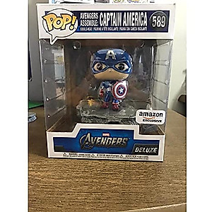 Funko Pop! Deluxe Marvel: Avengers Assemble Series - Captain America, Amazon Exclusive, Figure 6 of 6