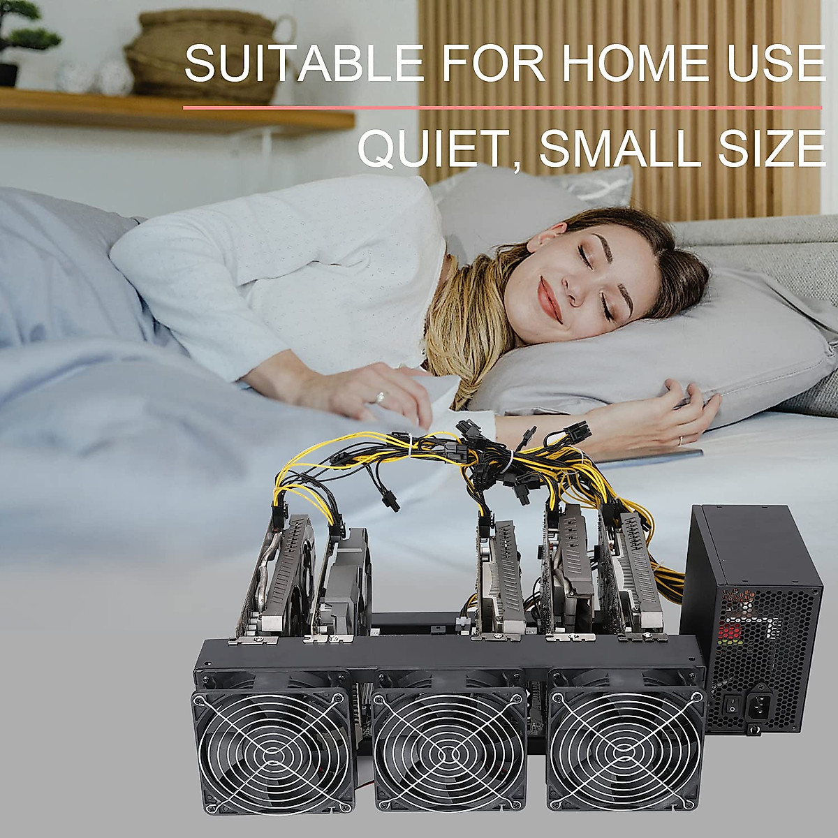 PXY-ELEC Complete Mining rig System. X79 Mining Motherboard has 5 PCI-E 3.0 Card Slots to Support 3060 GPU Full Speed. Pre-Installed Intel 2609 v2 CPU, 128 GB SSD, 8GB RAM, 1800W PSU (NO GPU)