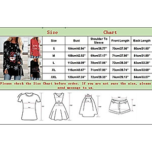 Womens Long Sleeve Lapel V Neck Business Casual Flowy Sweatershirts Tunic Tops Womens Long Sleeve Tops for Winter Red