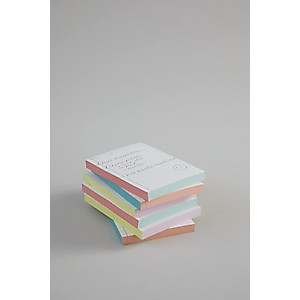 DesignWorks Ink 5" x 7" Yellow & Pink Color-Block Notepad - Cute Memo Pad with 120 Tear-Off Planner Sheets for Notes & Reminders | Aesthetic Desk Accessories & Office Supplies (PP57-2023)