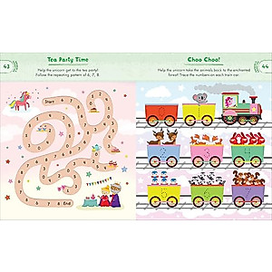 Kindergarten Activity Book Unicorns: 75 Games to Practice Early Reading, Writing, and Math Skills (School Skills Activity Books)