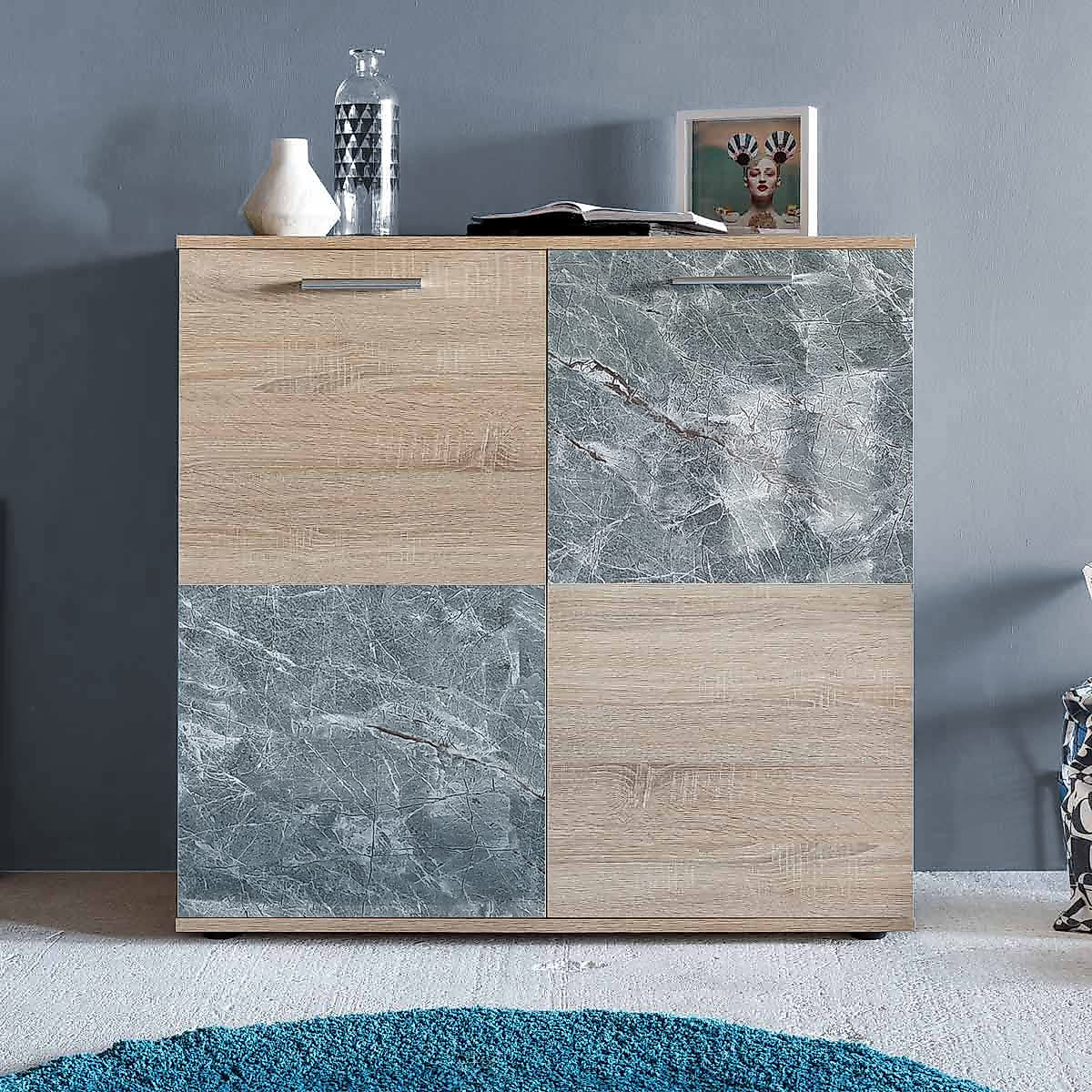 Erfoni Marble Contact Paper Blue Glossy Marble Wallpaper Marble Peel and Stick Wallpaper for Countertops 15.8inch x 197inch Granite Self Adhesive Removable Wall Paper for Cabinets Waterproof Vinyl