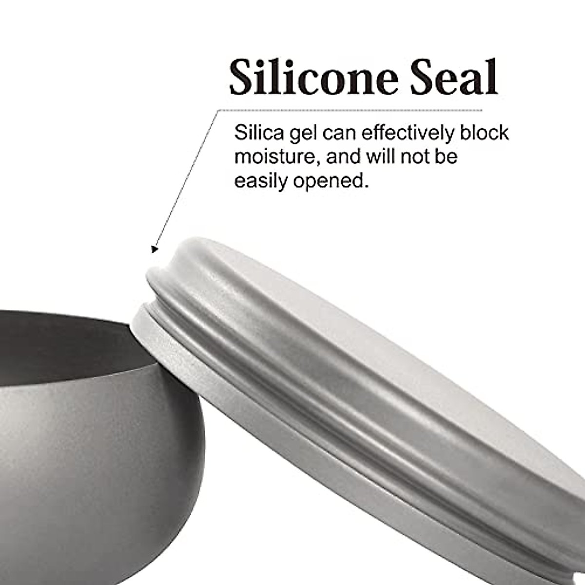Airtight storage container with lid, airtight and waterproof containers - all made of pure titanium - keep content fresh and dry (2)