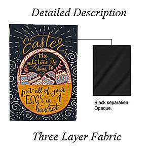 My Little Nest Seasonal Garden Flag Easter Quote Vertical Garden Flags Double Sided for Home Farmhouse Yard Holiday Flag Outdoor Decoration Banner 12"x18"