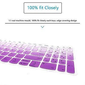Keyboard Cover for Lenovo IdeaPad 15.6" 320 330 330s 340s 520 720s 130 S145 L340 S340 |2019 2018 New Lenovo IdeaPad 15.6" |Lenovo IdeaPad 320 330 17.3" | 15.6" Lenovo V330 V130-GPurlple