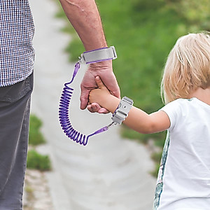 EPLAZA Toddler Leashes Penguin-Like Backpacks with Anti Lost Wrist Link Wristband for 3 to 5 Years Kids Girls Boys Safety (Penguin Light Purple)