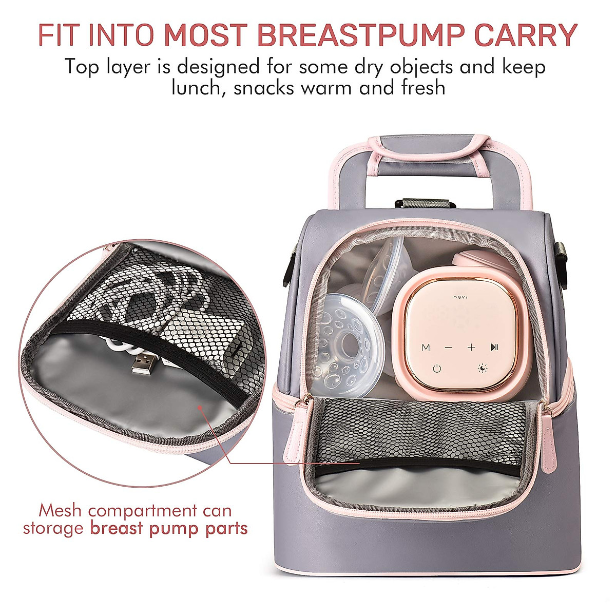 NCVI Breastmilk Cooler Bag and Baby Formula Dispenser