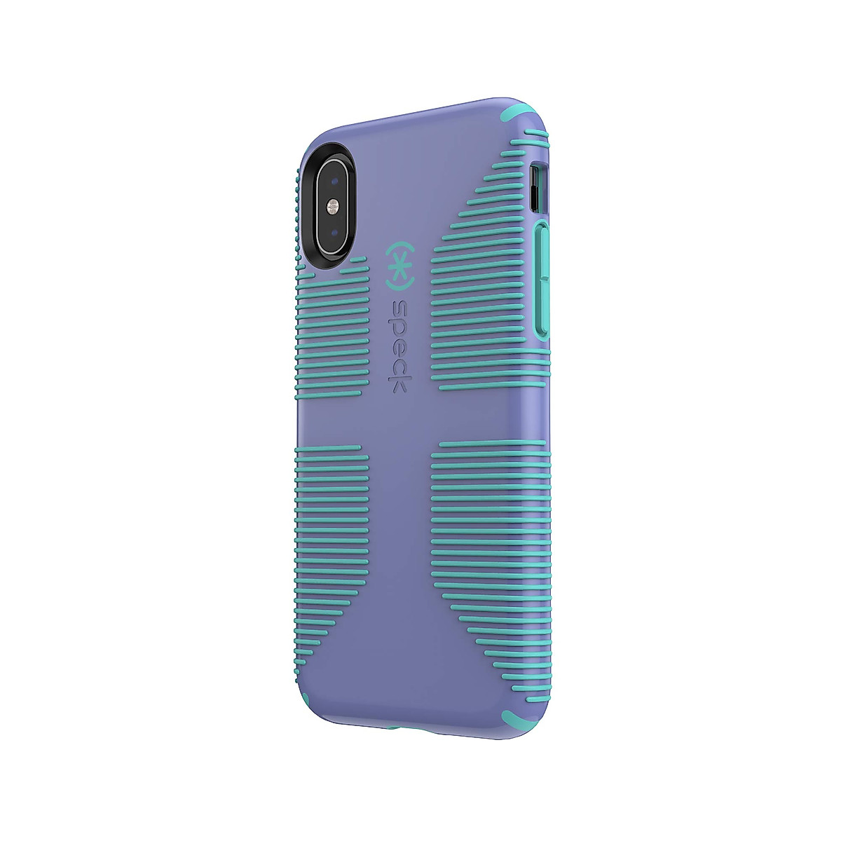 Speck Products CandyShell Grip iPhone XR Case, Wysteria Purple/Mykonos Blue