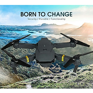 Drone with Camera for Kids and Adults | 720P/1080P/4K HD Wide Angle FPV Live Video | RC Quadcopter Helicopter One Key Start, Gravity Control, Altitude Hold, Headless Mode, Waypoints Functions (4K)