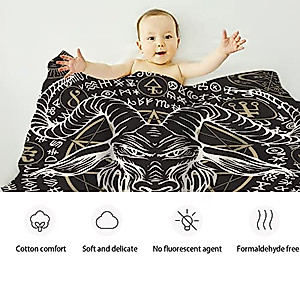 Baphomet Blanket Flannel Throw Lightweight Super Soft Cozy Luxury Family Bed Blanket Birthday Gift Microfiber 40"x30"for Pet