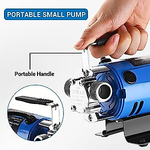 Water Transfer Pump: DEKOPRO Transfer Pump Electric Water Pump Utility Pump Rain Barrel Garden Hose Pump 115V