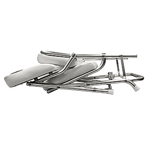 Wise 3367-784 Deluxe Offshore Folding Deck Chair with Stainless Steel Cup Holders