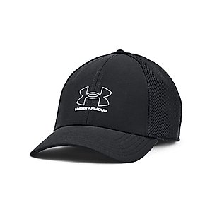 Under Armour Men's Iso-chill Driver Mesh , (001) / Black / White , Large/X-Large