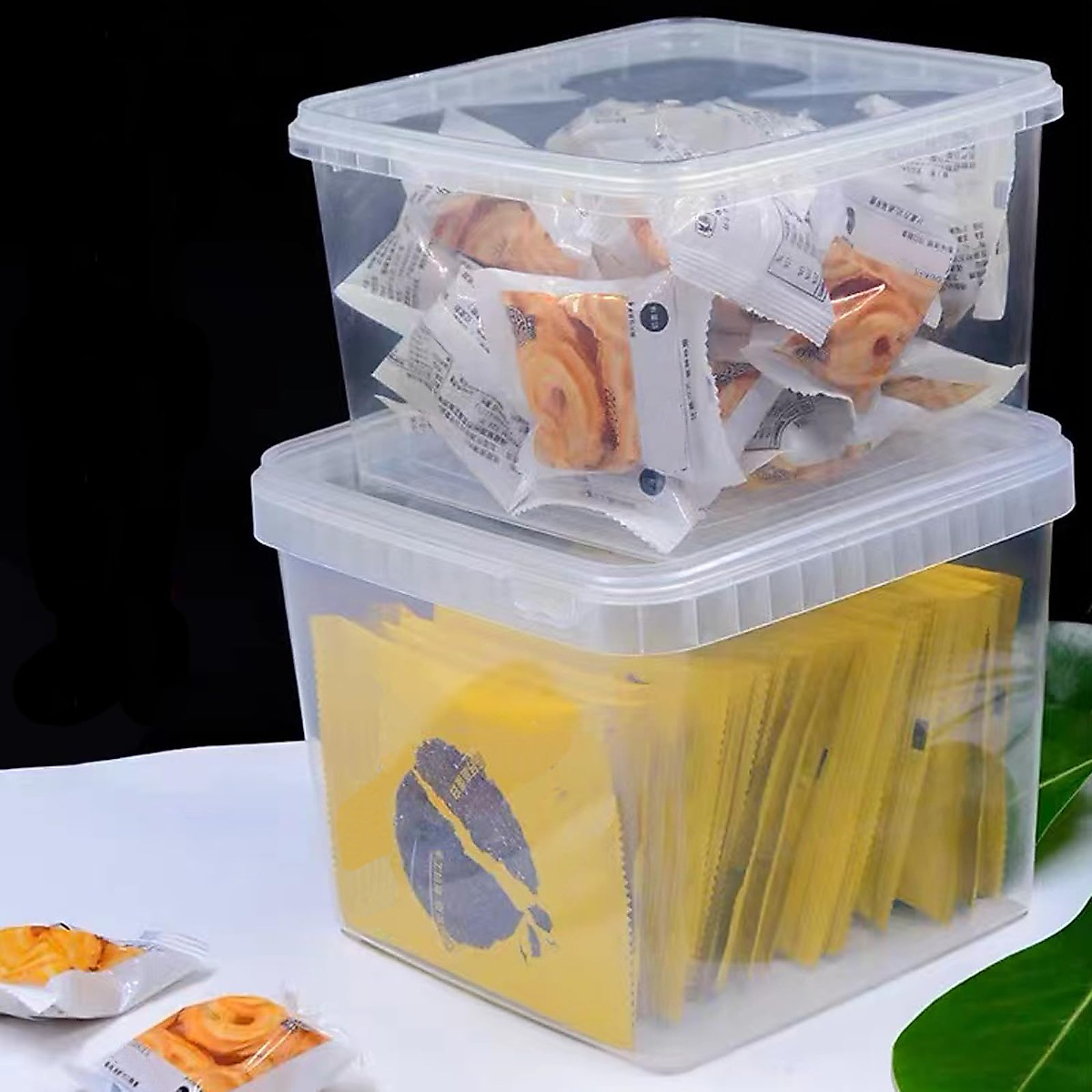 SHPii Square Clear Deli Containers with Lids, BPA-Free, Freezer and Microwave Safe Food Storage Containers, Reusable Airtight Containers, Meal Prep, Take-out, Restaurant Supplies.(10 pcs)