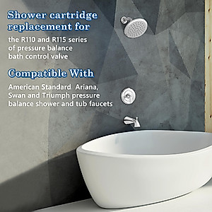 Dreyoo Pressure Balance Cartridge Replacement, Compatible with A954.4400070A American Standard R110/R115 for Bath Tub and Shower Single Lever Faucets Handle Valves