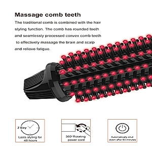 Hair Curler Ceramic Tourmaline Hair Roller Hair Hair Comb Hair Curling Iron Hair Styling Tools Travel Folding curling ironIdeal Women[US]