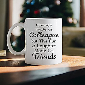 Funny Mug The Fun and Laughter Made Us Friends Family Coffee Mugs 11oz Ceramic Inspirational Quote Cup Gaming Coffee Mug Gift for Friends Coworkers Employee Thoughtful Graduation
