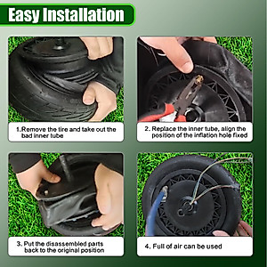 20x8.00-8 Inner Tubes, 20x10x8 Inner Tube, 20x8x8 Tube for Lawn Mower, Tractor, Golf Cart, Garden Carts, Hand Trucks, Garden Trailer, Snow Blower, Wheelbarrow, with TR13 Straight Valve Stem (2 Pack)