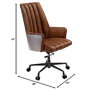 Acme Furniture Salvol Office Chair, Silver