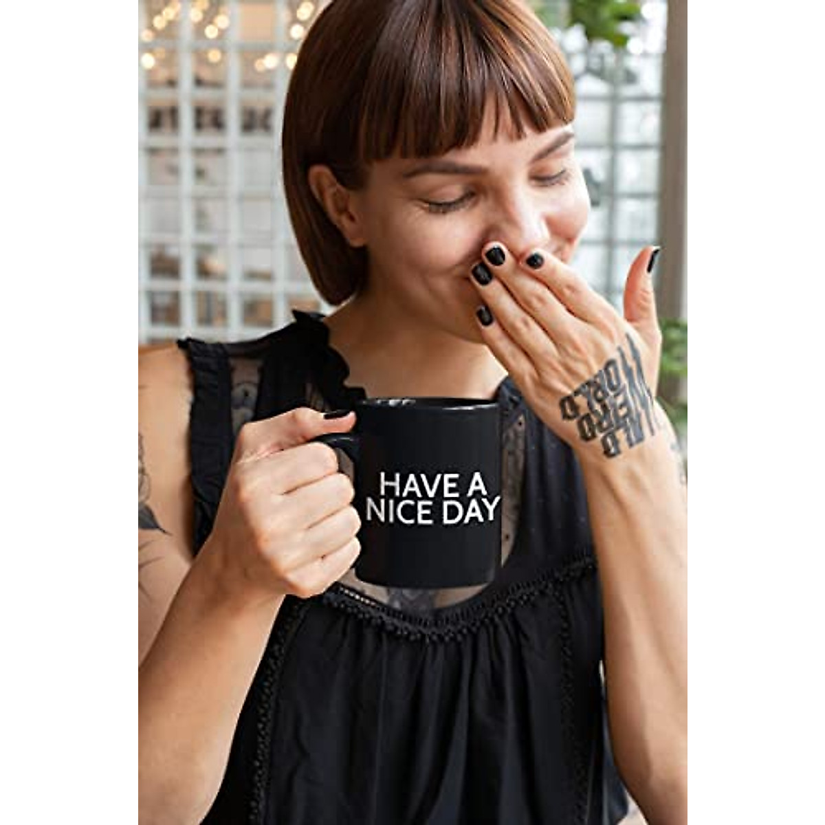 Funny Coffee Mug for Men and Women - Have A Nice Day Coffee Mug Middle Finger Bottom | Novelty Coffee Mugs - Flip Off Funny Mugs | Cool Mugs, Fun Mugs, Hilarious Coffee Mugs, Funny Coffee Cups