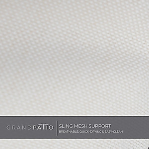 Grand patio Outdoor Loveseat with Canopy, Metal Patio Loveseat Sofa with Thick Cushion, Tropical-style Patio Furniture Featuring Imitation Bamboo Finish, White