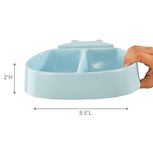 Home-X Ladybug Decorative Snack Dish and Phone Stand, Handy Candy Dish and Fruit Bowl, Perfect Snack Organizer Tray for Kids, Pistachio Sunflower Bowl with Shell Storage, Reusable Plastic Bowl, Blue