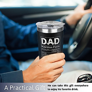 KATLADIZ Gifts for Dad from Daughter, Son - Dad Gifts - Christmas Gifts for Dad, Dad Christmas Gifts, Birthday Gifts for Dad, Fathers Day Gift for Dad - New Dad Gifts - 20 Oz Tumbler