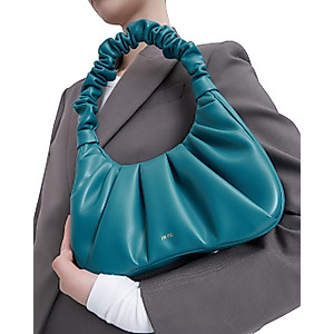 JW PEI Women's Gabbi Ruched Hobo Handbag (Peacock Blue)