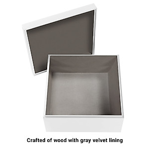 Let's Make Memories Personalized Keepsake Box - All About The Graduate - Graduation Mementos - Class of 2022 - 6” Hx12” Sq. - Red