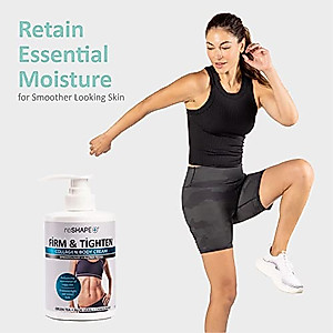 Reshape+ Collagen Body & Face Cream Moisturizing Skin Care Lotion, Skin Tightening Cellulite Body Lotion Improves Skin Elasticity, Plumps Sagging Skin W/Green Tea, Aloe Vera, & Chamomile, 15 Fl Oz