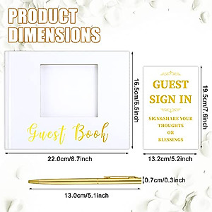 Wedding Guest Book with Pen Wedding Memory Book with Table Cards Hardcover Wedding Guestbook Photo Album Sign in Wedding Book Gold Guest Book Sign Guest Sign in Book Guest Registry Guestbook Planner