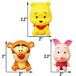 Winnie The Pooh Party Cake Topper, Pooh Bear Cake Topper for Birthday Baby Shower Party Cake Decorations