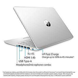 HP 14-inch HD AMD Ryzen 3 3.5GHz 4GB 1TB HDD Radeon Vega 3 Webcam Windows 10 Laptop Sliver (1TB HDD, Silver) (Renewed)