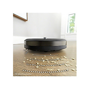 iRobot Roomba i series EVO Wi-Fi Connected Robot Vacuum, Good for Pet Hair, Carpets, Hard Floors, Self-Charging, Black, with MTC Microfiber Cloth