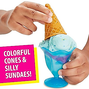 Play-Doh Kitchen Creations Ice Cream Party Play Food Set with 6 Play-Doh Colors, 2-Ounce Cans (Amazon Exclusive)
