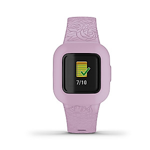 Garmin vivofit jr. 3, Fitness Tracker for Kids, Includes Interactive App Experience, Swim-Friendly, Up To 1-year Battery Life, Lilac Floral