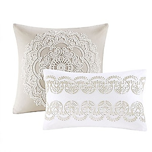 Harbor House Cotton Comforter Set - Trendy Tufted Textured Design, All Season Down Alternative Cozy Bedding with Matching Shams, Suzanna Ivory King/Cal King(110"x96") 3 Piece