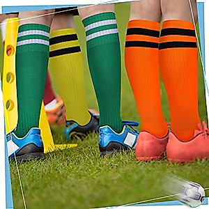 Unittype 6 Pair Rainbow Striped Knee High Socks for Women Long Socks Tube Socks Roller Skate Socks Gift