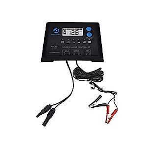 ACOPOWER ProteusX 20A 12V/24V Waterproof Charge Controller with Alligator Clips and Solar Connectors