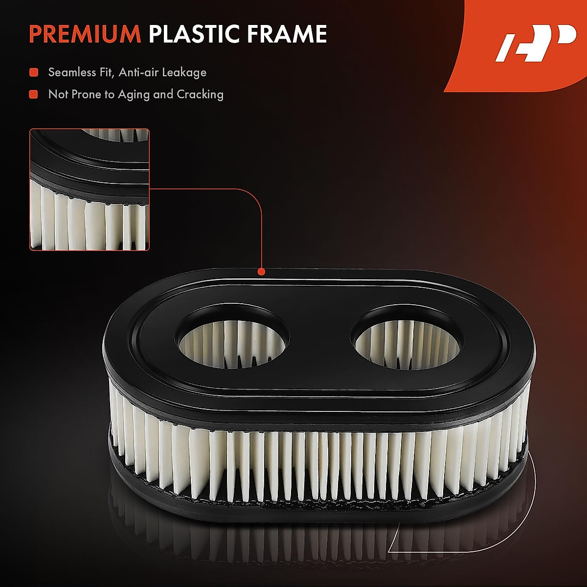 A-Premium 8-PC Engine Air Filter Air Cleaner Cartridge Filter - Compatible with Briggs & Stratton Engines - 550E 550EX 575EX 625EX 625EXi 675EXi 725EXi - Replaces 593260, 798452, Lawn Mower Air Filter