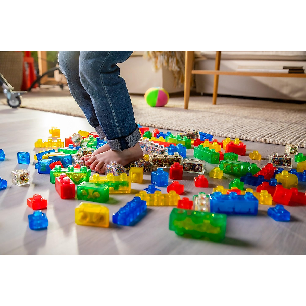 Goliath Jelly Blox Creative Kit | Includes 20 Blocks | Toddler & Preschool Building Blocks Kids Can Squeeze, Stretch, Squish | Safety Tested & Ouch-Free | Tactile, Sensory Play Toy for Ages 2+