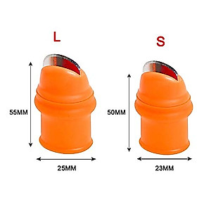 JF-XUAN Shear Tool Thumb Cutter Separator Finger Tool Picking Equipment Easy To Cut In Labor-saving For Garden Harvesting Plants Gardening BV789 (Color : S long)