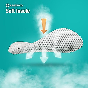 SEEKWAY Mens Womens Water Shoes Quick Dry Aqua Shoes Barefoot for Beach Surf Hiking Pool Water Sports AD051 White