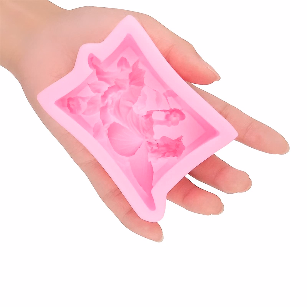 Soap Molds,Silicone Molds Angel Girl 3D Flower Fairy .Soap Molds for Soap Making Angel Soap Molds for Handmade Soap DIY Cake Baking Art Craft Decoration by Tecoail